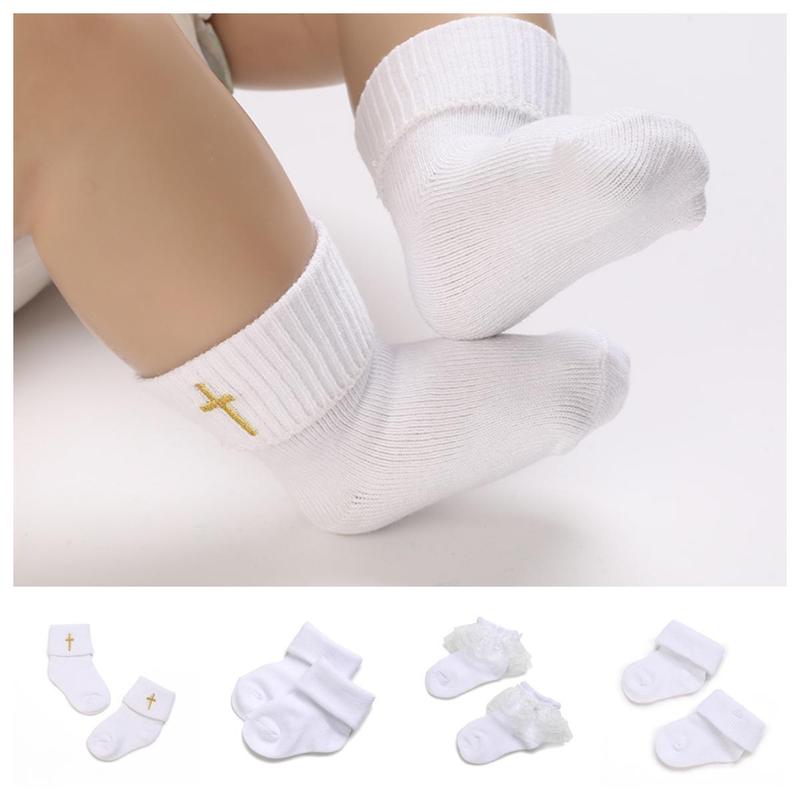 Baby Breathable Fashion Pure White Socks Lace Lace Edge Elegant ...