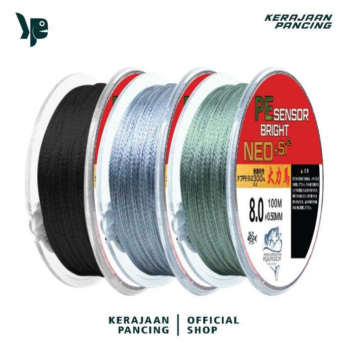 Promo KP - Tali Pancing PE Sensor Bright NEO+si2 Panjang 100m 3Warna ...