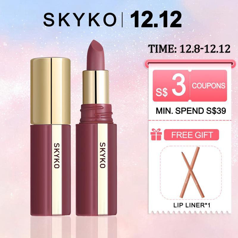 SKYKO Matte Lipstick transferproof Long Lasting Lip Gloss Non-stick ...