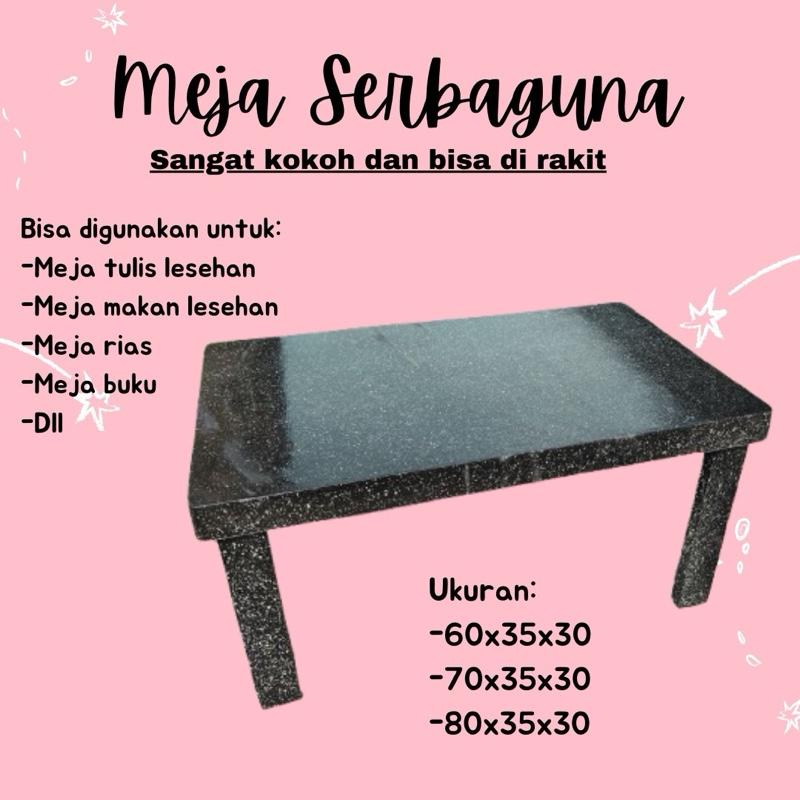 Meja Kayu Serbaguna bisa buat Meja tulis/Meja belajar/Meja makan - Shop ...