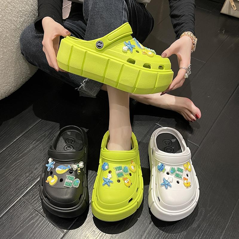women shoes platform summers sandals garden shoes - TikTok Shop Singapore