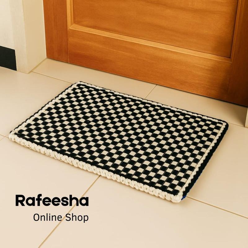 Rafeesha Keset Anyam Kain Perca Tebal Premium 30x53cm Anti Slip Motif ...