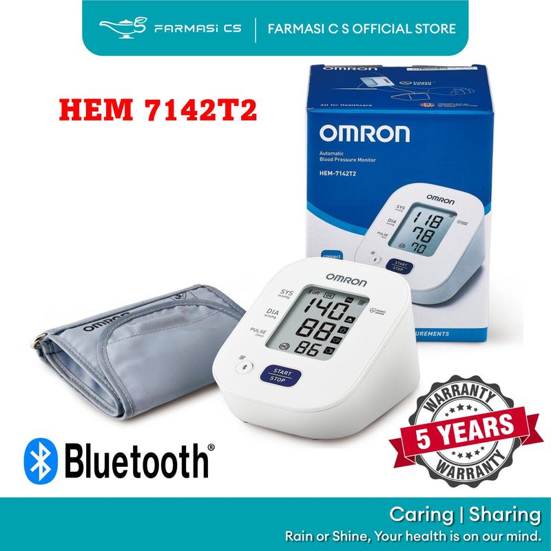 OMRON Automatic Blood Pressure Monitor HEM-7142T2 [ 5 Year Warranty ...