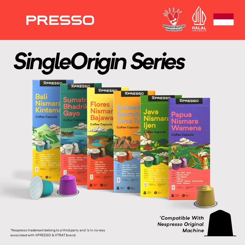 XPRESSO Kopi Kapsul - SINGLE ORIGIN SERIES - Nespresso Coffee Capsules ...