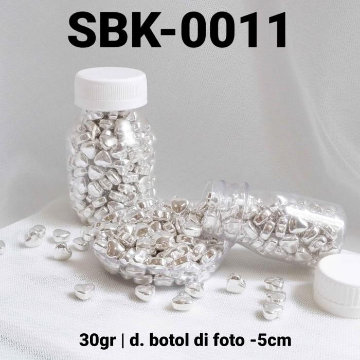 SBK-0011 Sprinkles springkel 30gr hati silver perak - Shop | Tokopedia