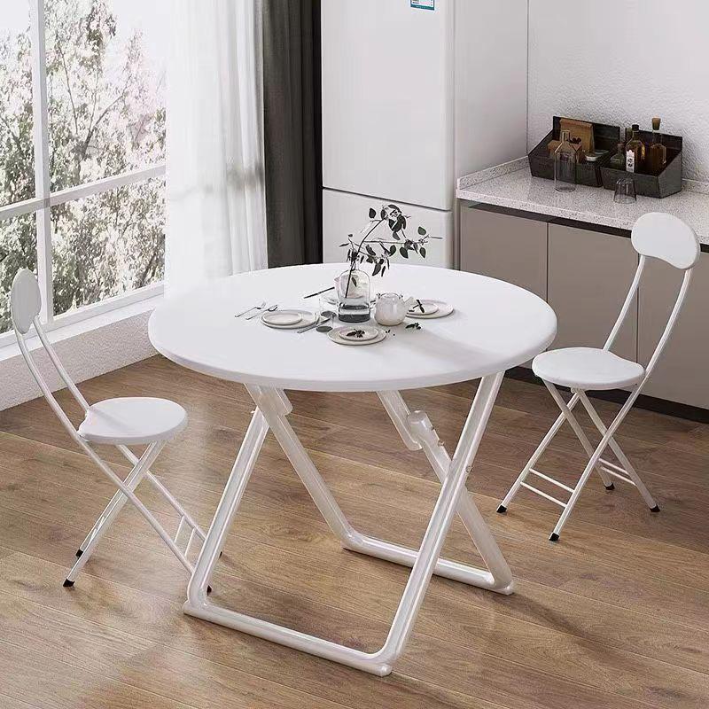 [SG STOCK] Foldable Table 60*60*74cm with 2 Folding Chair Non-Installation - TikTok Shop Singapore