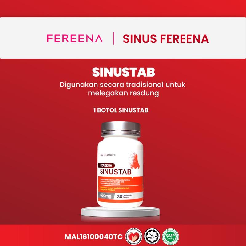 SINUSTAB 1 BOTOL - SUPPLEMEN ORGANIC SINUS & RESDUNG - TikTok Shop Malaysia