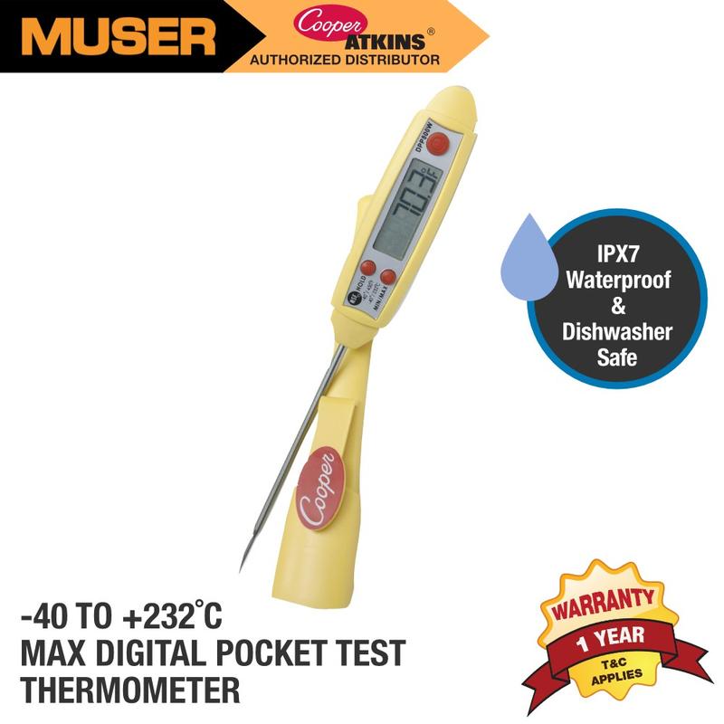 Cooper-Atkins DPP800W MAX Digital Pocket Test Thermometer Penyukat ...
