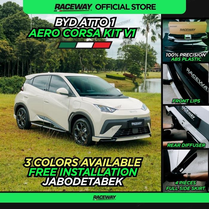 Promo RACEWAY Bodykit BYD ATTO 1 Aero Corsa ABS Plastic Free Instalasi ...