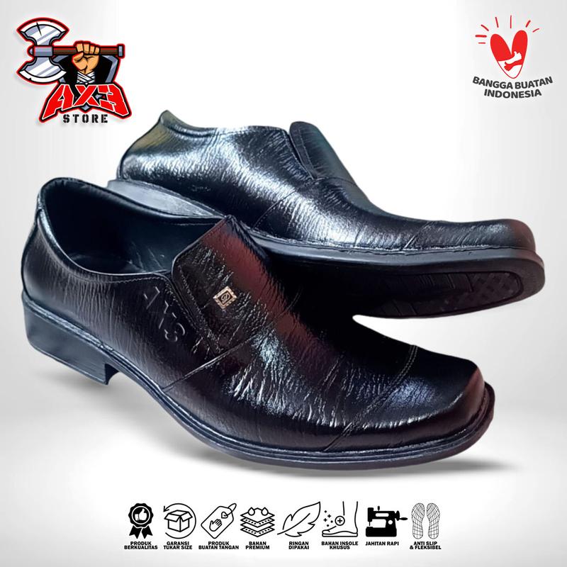 Ax3 SEPATU KULIT FANTOFEL PRIA || SEPATU PANTOFEL PRIA KULIT - Shop ...