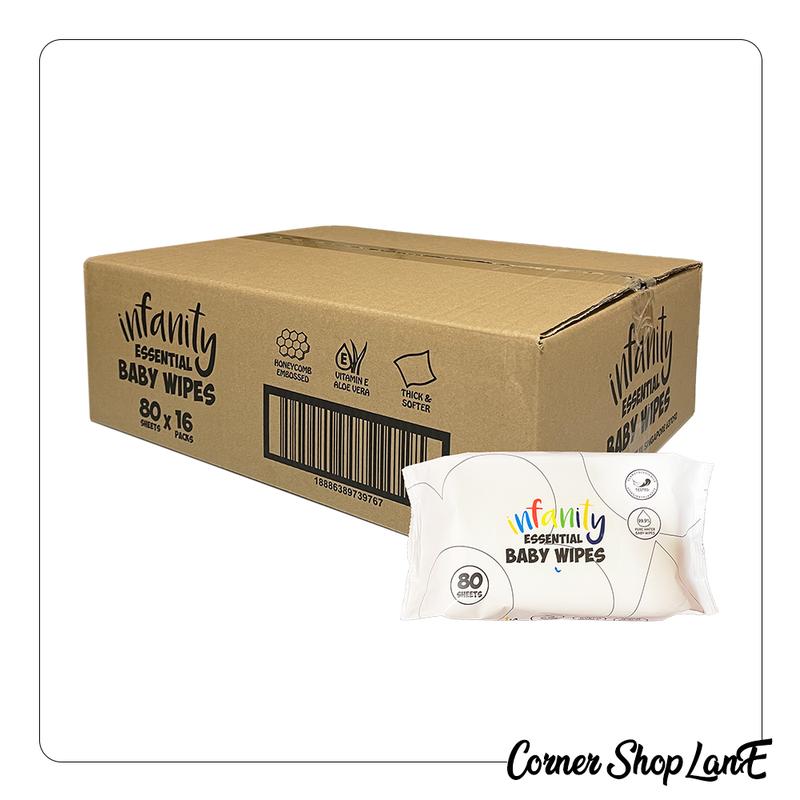 Infanity Baby Wipes - 80 sheets x 16 packs - TikTok Shop Singapore