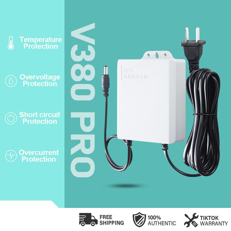 【V380 PRO】 12V Uninterruptible Power Supply Mini UPS Battery - TikTok ...