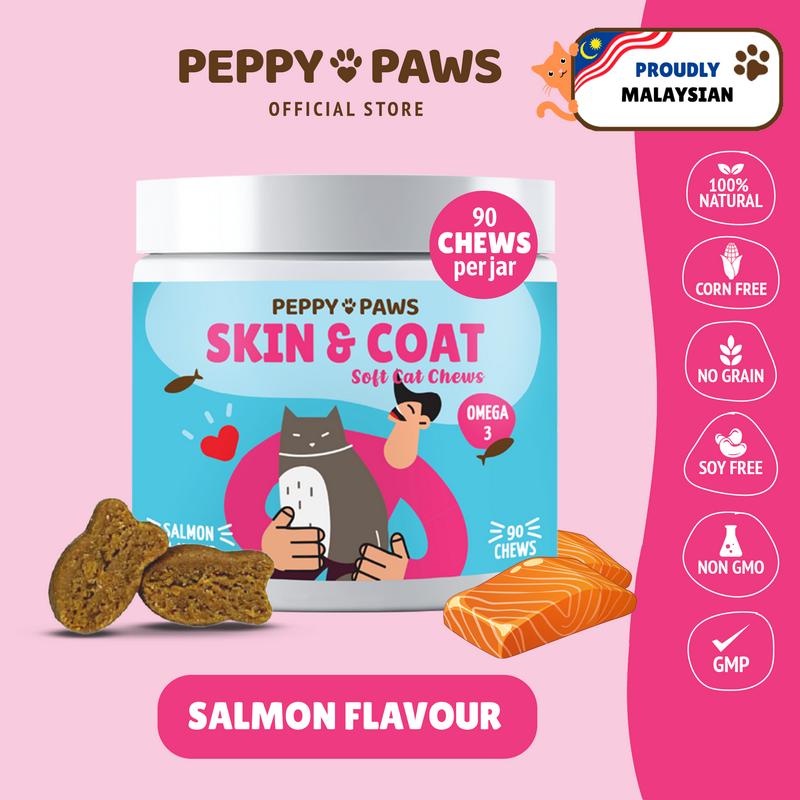 Peppy Paws Skin & Coat Cat 90 Soft Chews - Healthy Skin | Omega - TikTok Shop Malaysia