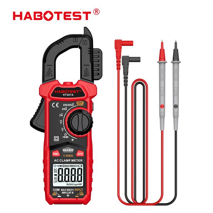 Promo 【DISKON 50%,STOK MENIPIS!】HABOTEST HT207 Series Digital Clamp ...