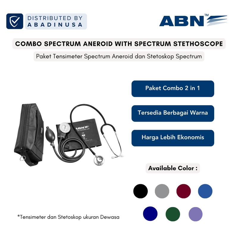 ABN Spectrum Combo Kit Tensimeter Aneroid Dan Stetoskop - Shop | Tokopedia
