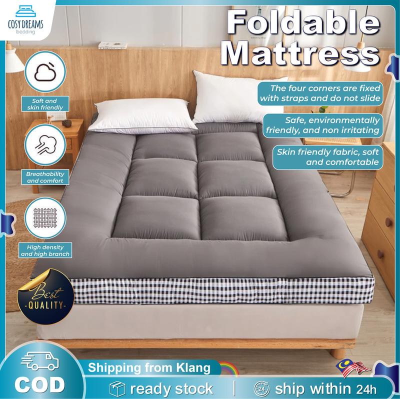 CosyDreamBedding Thicker plaid border Mattress Tatami Topper - TikTok ...