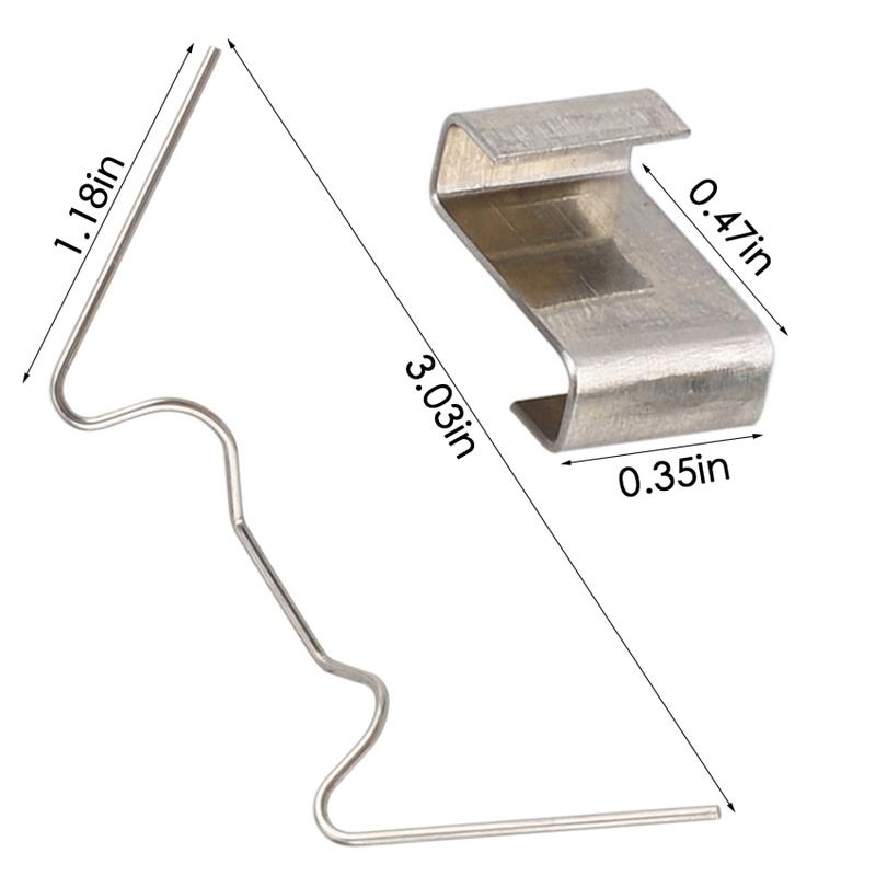 60PCS Greenhouse Glazing Clips, Stainless Steel Greenhouse Glass ...