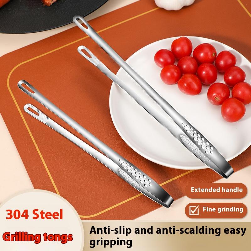 304 stainless steel food clip home kitchen barbecue meat cli - TikTok ...