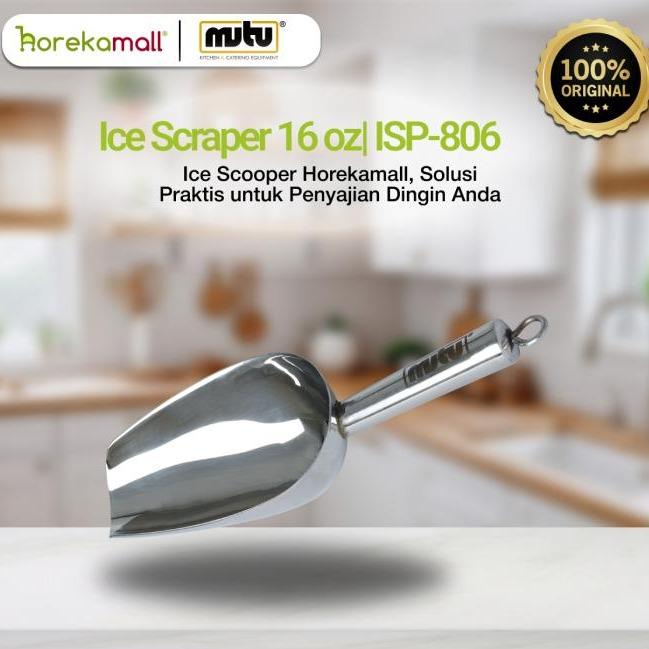 Promo Sekop Es Batu Plastik Ice Scoop Stainless Ice Scraper Serbaguna ...