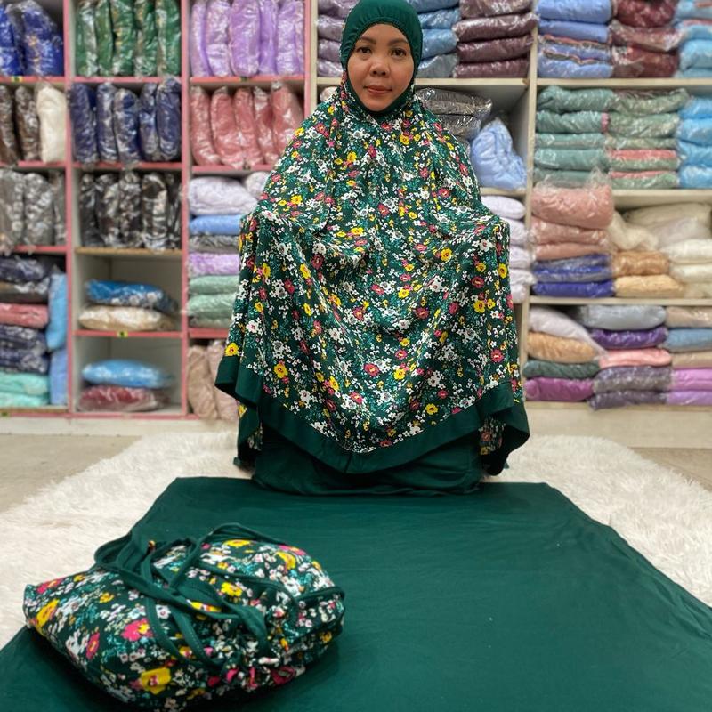 Telekung Bunga Zainab Viscose Bercorak travel Rose All-Seaso - TikTok ...