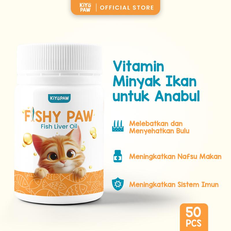 KIYOPAW Fish Oil Vitamin Kucing Minyak Ikan Untuk Vitamin Kucing ...