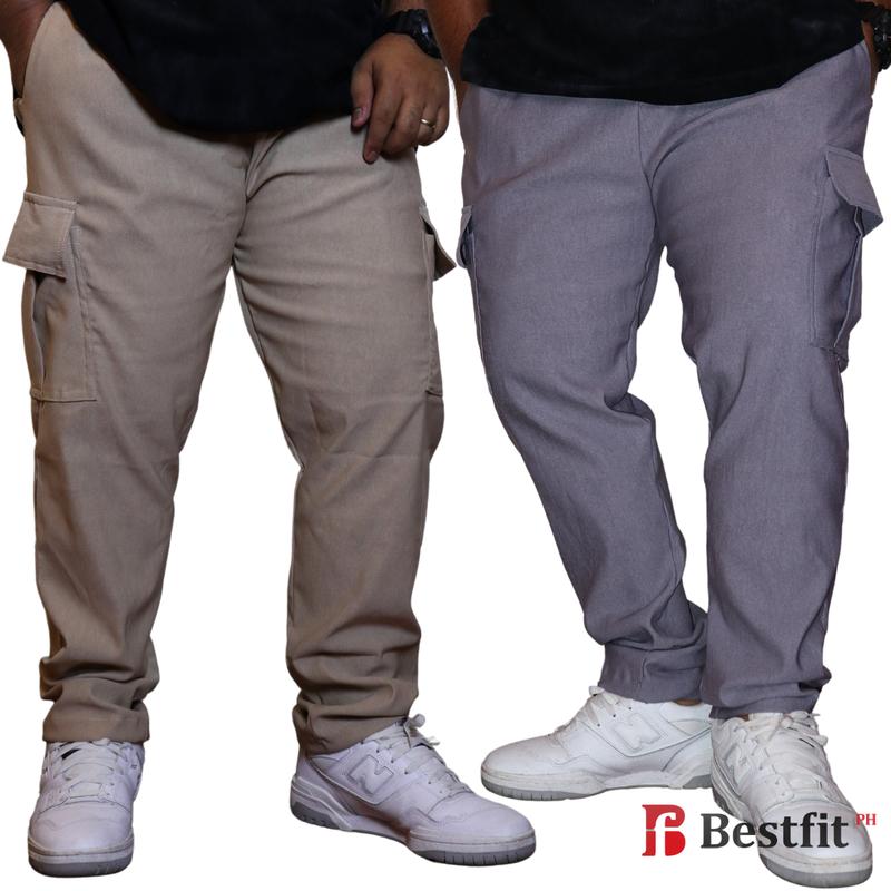 BESTFIT Premium Cargo Pants Semi Baston Four Pockets Woven Casual ...