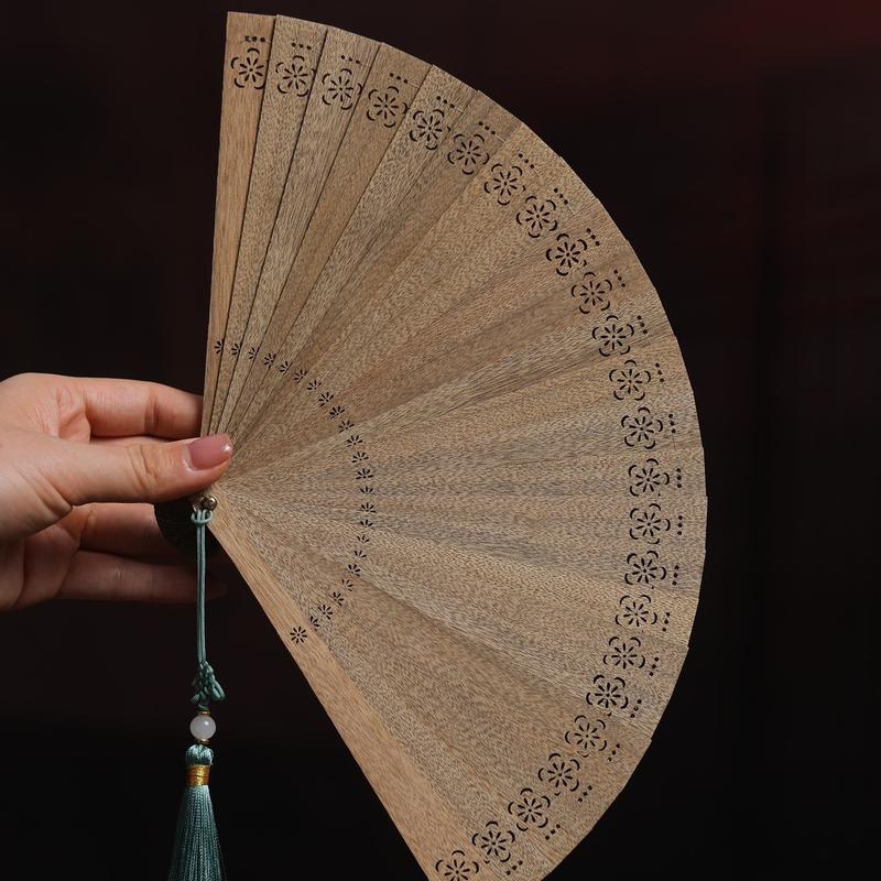 "Winter Plum" Suzhou Folding Fan | Solid Nanmu Wood | Elegan - TikTok ...