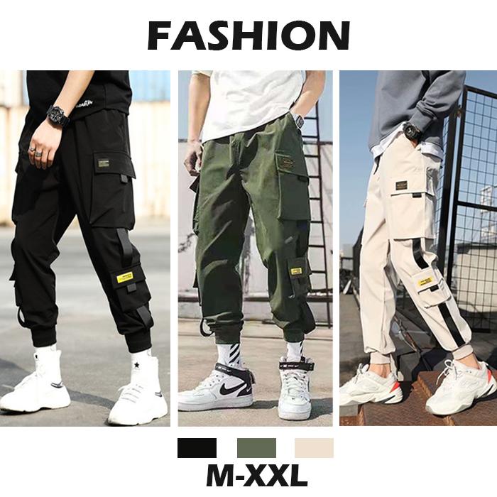 MOXI trouser large pocket Cargo Pants For Men Korean Baggy Pants - TikTok Shop Philippines