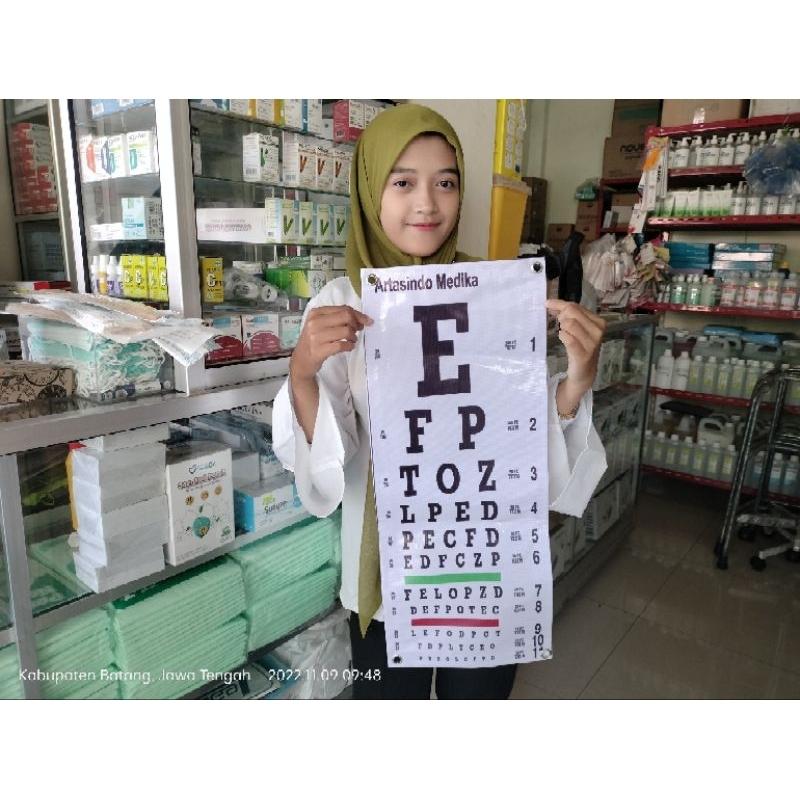 Test Chart Snellen Ranting / Snellen Tes Mata Rabun - Shop | Tokopedia