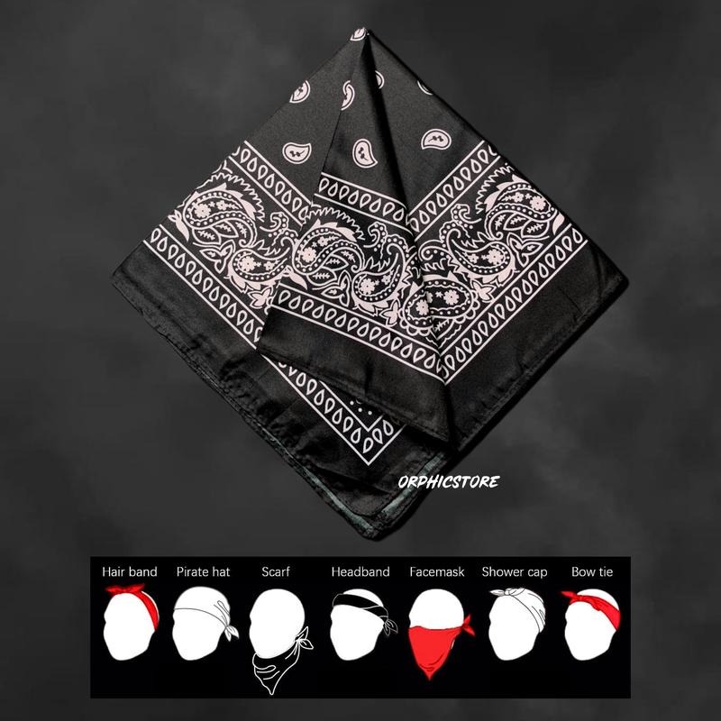 (GRATIS STICKER) - (PREMIUM) Slayer Bandana Motif Paisley Hitam - Shop ...