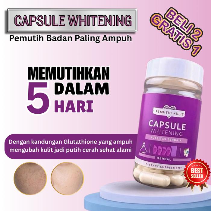 Promo Capsule Whitening Pemutih Badan & Wajah Mencerahkan Seluruh Tubuh ...