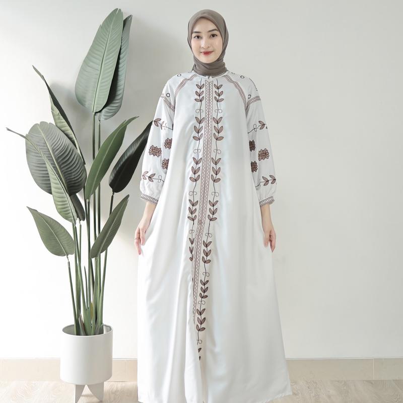 Ameena Bordir Maxi Dress Raya Collection - Shop | Tokopedia