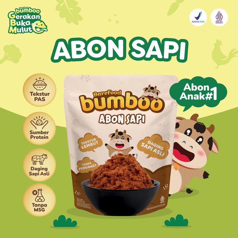 BUMBOO Abon Sapi - Tekstur Lembut MPASI Si Kecil - Sumber Protein ...