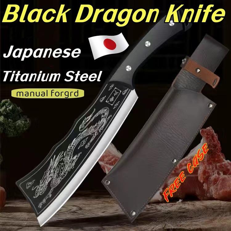 Black Dragon Knife Japanese Titanium Steel Version kitchen knife - TikTok Shop Philippines