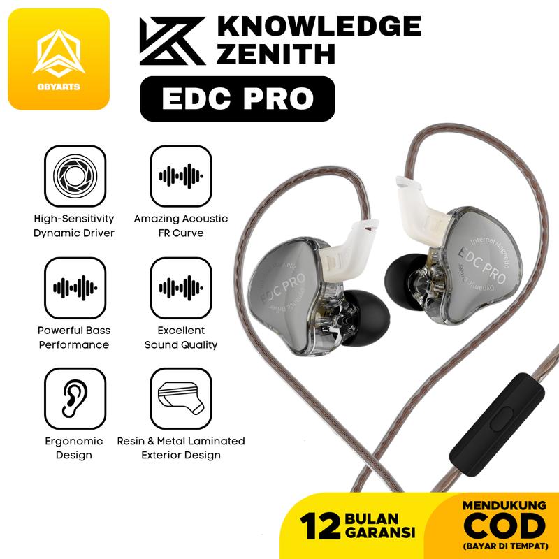 KZ EDC Pro with Mic Single DD In Ear Monitor Earphone IEM Headset ...