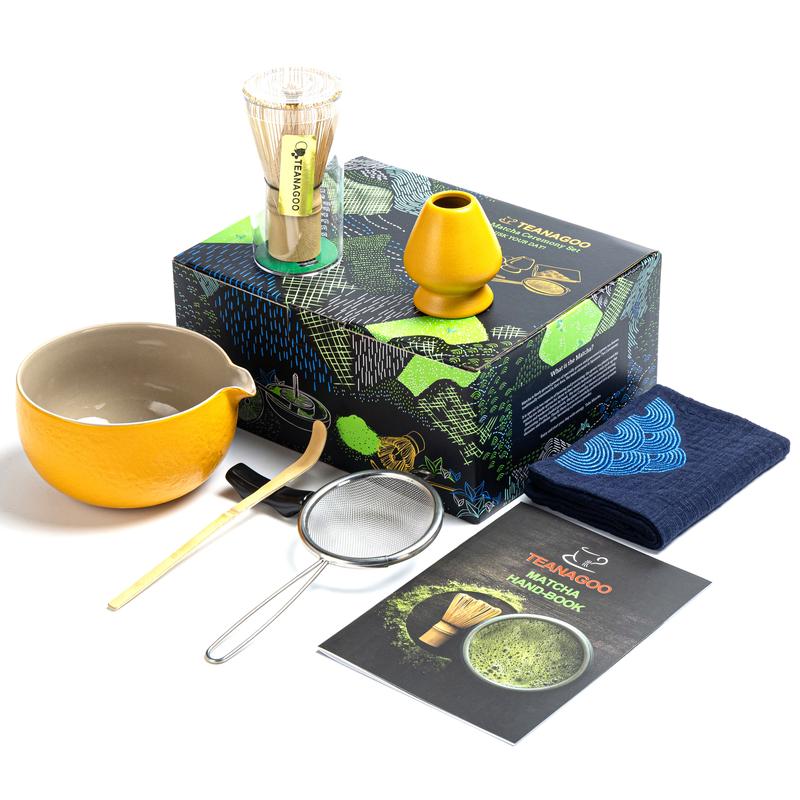 TEANAGOO Japanese Tea Set (7pcs) Matcha Whisk Set Matcha Bow - TikTok ...