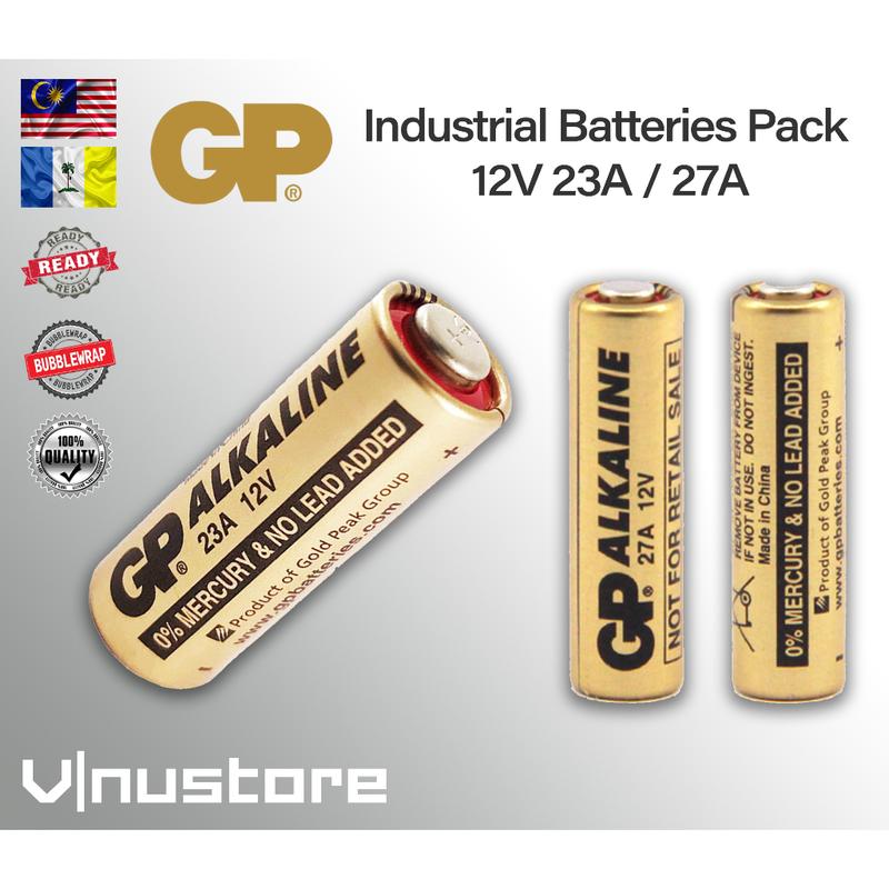 GP Industrial Pack Alkaline 12V 23A / 12V 27A Batteries | Orginal ...