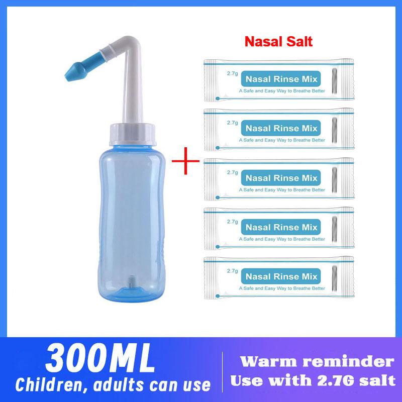 nasal water flush Nasal Botol Bersih Hidung, 300ML, dengan 5 - TikTok ...