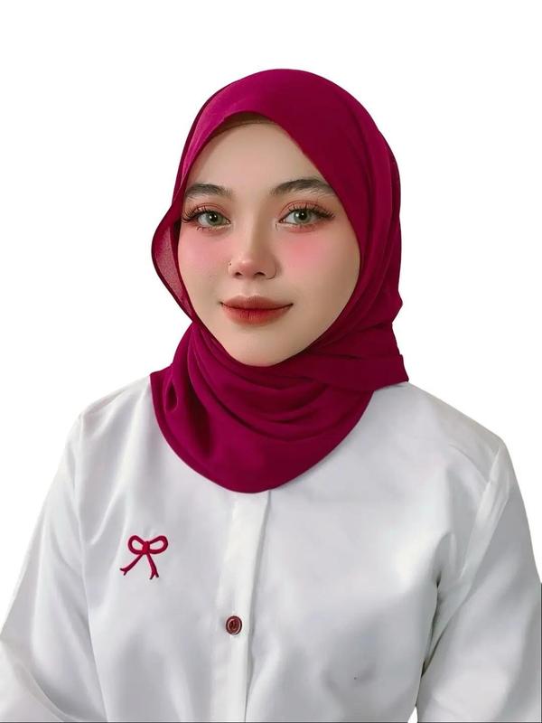 SHAWL CHIFFON PLAIN BY IRIS RAFAEL Square Hijab - TikTok Shop Malaysia