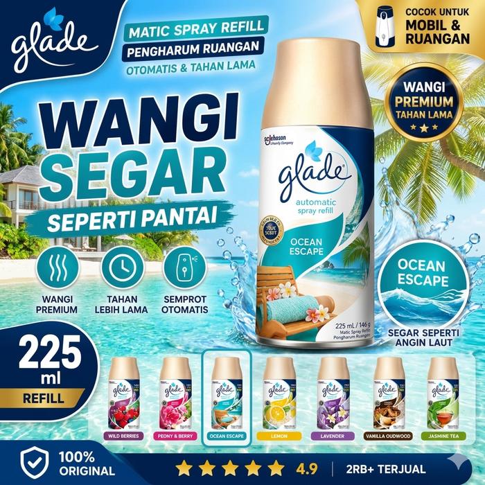 Jual Glade Matic Spray REFILL Air Freshener 146 gr / 225 ml / Pengharum ...