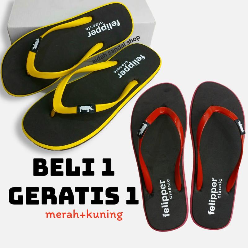 Sandal Jepit Wanita Feliper Peromo Beli 1 Geratis 1/Sandal jepit - Shop ...