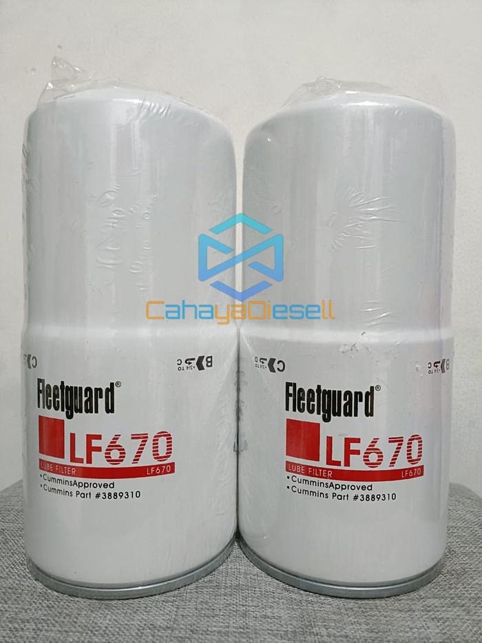 Jual Oil Filter Fleetguard LF670 / LF 670 / Cummins 3889310 - Oil ...