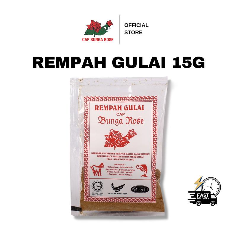 Rempah Gulai Cap Bunga Rose 15g Cooking Food - TikTok Shop Malaysia