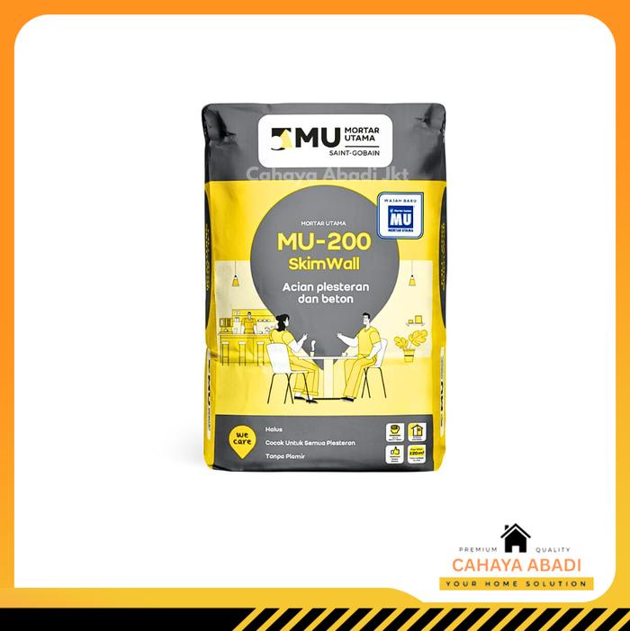 Jual MU 200 / MU-200 SkimWall Semen Acian 40Kg Grey/Abu Instan untuk ...