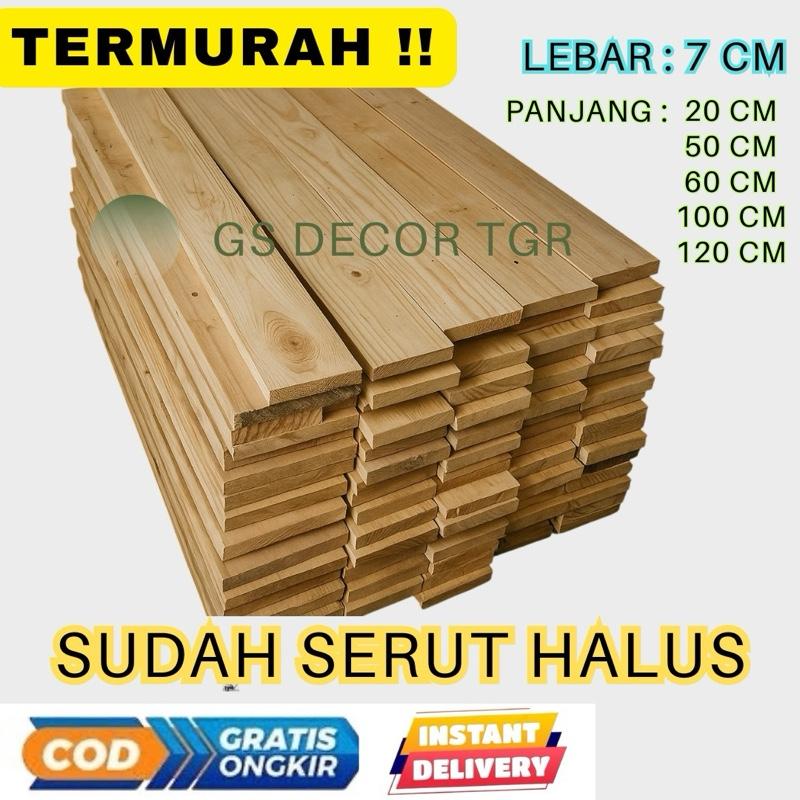 Termurah !! ( 7 x 20-120 Cm) Sudah Serut & Tambal Ambalan Papan Kayu ...