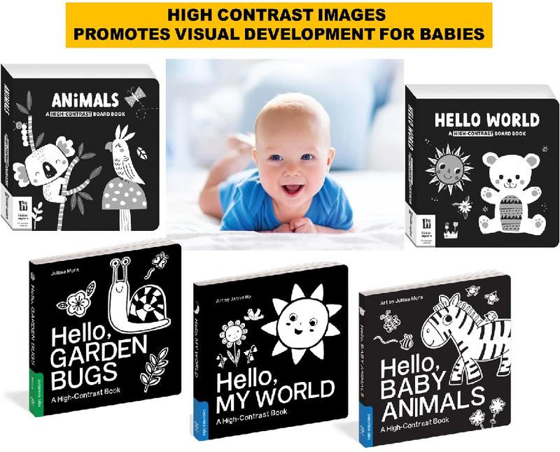 Baby Black and White High-Contrast BOARD BOOK Baby eye development ...