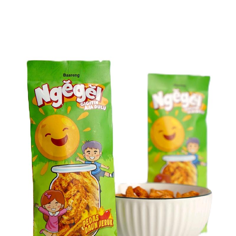 KERIPIK/CEMILAN BASRENG NGEGEL RASA PEDAS DAUN JERUK Snack Goreng ...