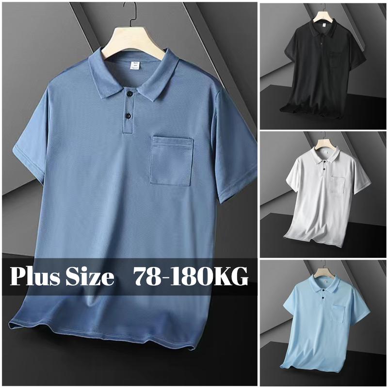 78-180KG Men Summer Plus Size Oversized Ice Silk Thin Mesh Breathable ...