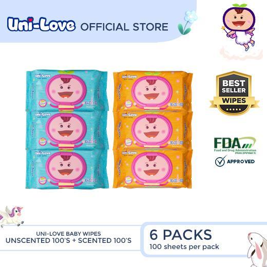 UniLove Baby Wipes Combo 100's (Scented and Unscented) Pack of - TikTok ...