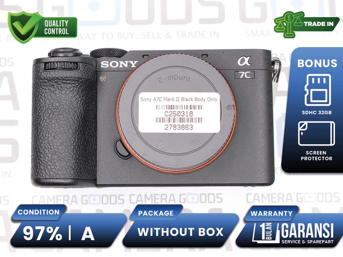 Jual Kamera Sony A7C Mark II Mirrorless Full Frame Body Only Second ...